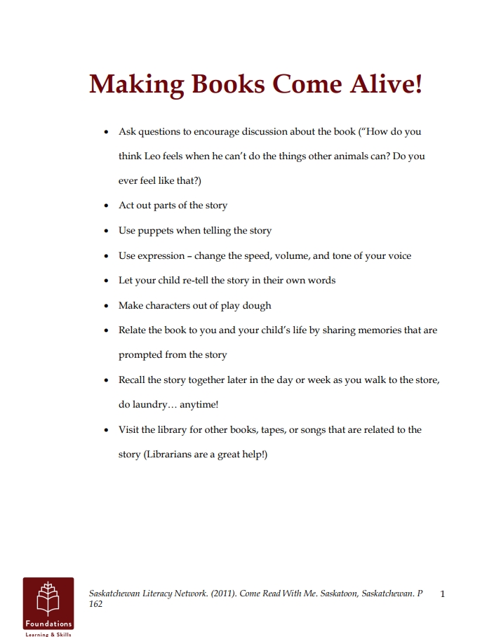 Making Books Come Alive! | Resource Bank