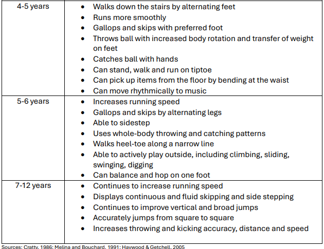 Gross Motor Skills | Resource Bank
