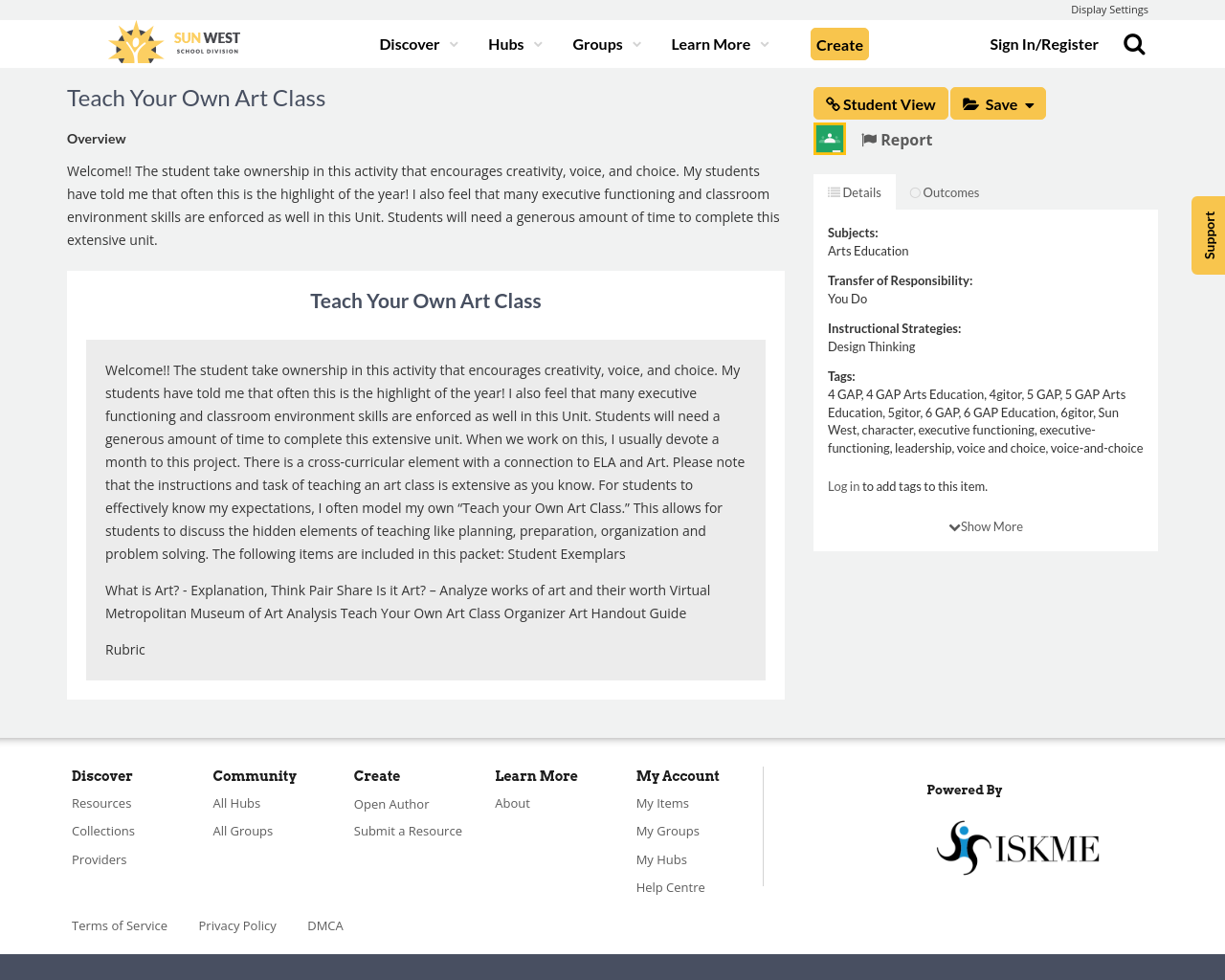 Teach Your Own Art Class | Resource Bank