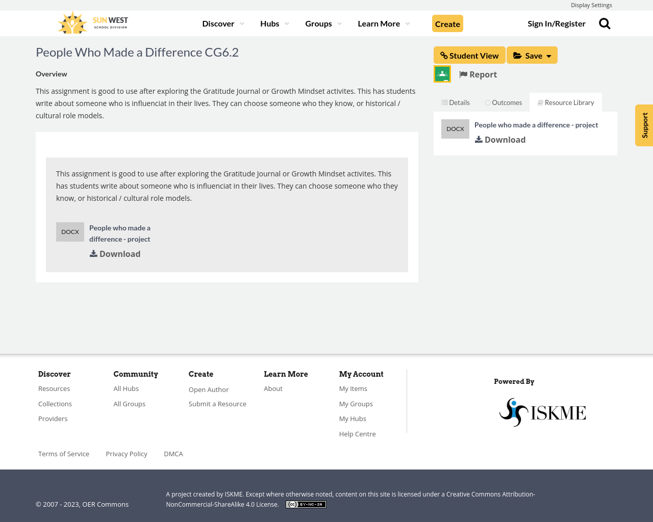 People Who Made a Difference CG6.2 | Resource Bank