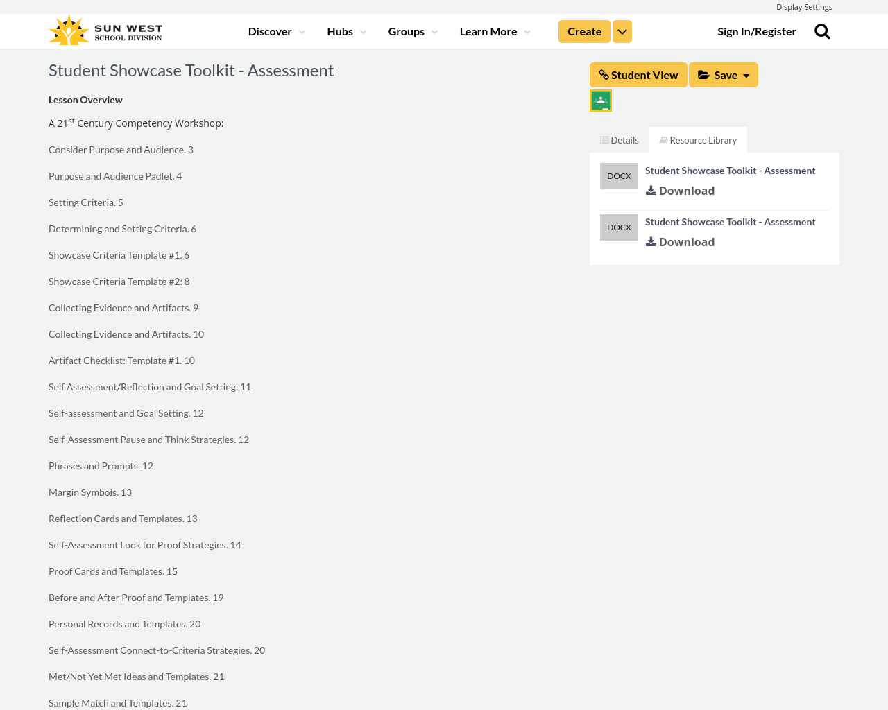 Student Showcase Toolkit - Assessment | Resource Bank