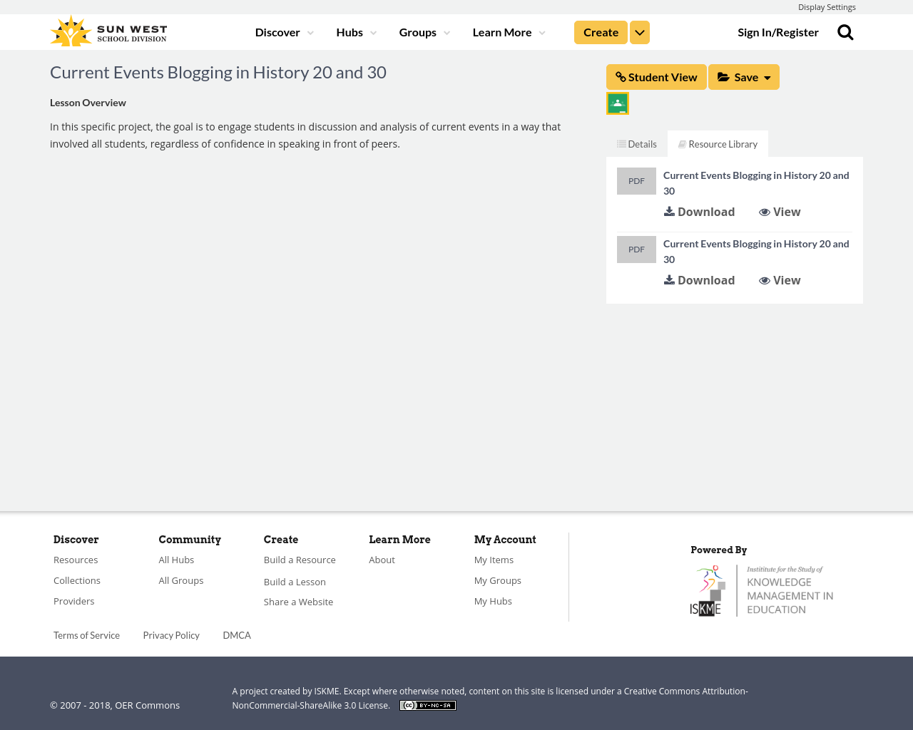 Current Events Blogging in History 20 and 30 | Resource Bank