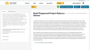 Math Playground Project-Rebecca Athmer | Resource Bank