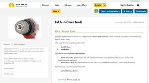 PAA - Power Tools | Resource Bank