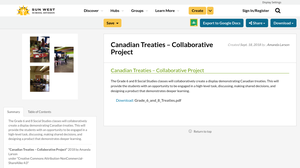 Canadian Treaties – Collaborative Project | Resource Bank