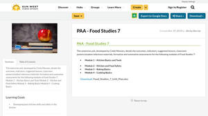 PAA - Food Studies 7 | Resource Bank