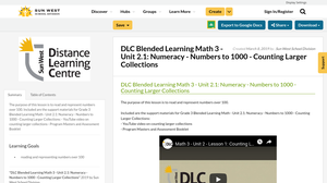 DLC Blended Learning Math 3 - Unit 2.1: Numeracy - Numbers to 1000 ...