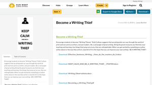 Become a Writing Thief | Resource Bank