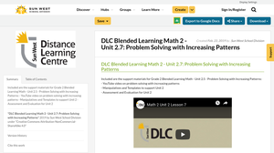 DLC Blended Learning Math 2 - Unit 2.7: Problem Solving with Increasing ...
