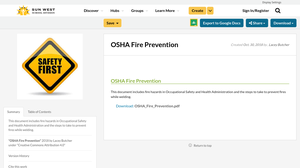 OSHA Fire Prevention | Resource Bank