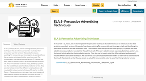 ELA 5- Persuasive Advertising Techniques | Resource Bank