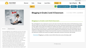 Blogging in Grade 2 and 3 Classroom | Resource Bank