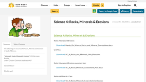 Science 4: Rocks, Minerals & Erosions | Resource Bank