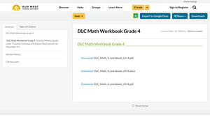 DLC Math Workbook Grade 4 | Resource Bank