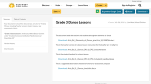 Grade 3 Dance Lessons | Resource Bank