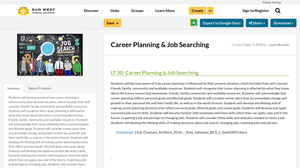 Career Planning & Job Searching | Resource Bank