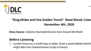 "King Midas and the Golden Touch" Read Aloud Listening Guide | Resource ...