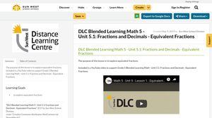 DLC Blended Learning Math 5 - Unit 5.1: Fractions and Decimals ...