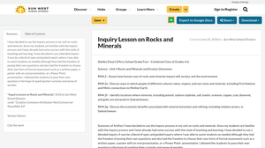 Inquiry Lesson on Rocks and Minerals | Resource Bank