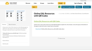 Online EAL Resources with QR Codes | Resource Bank