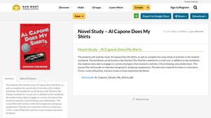 Novel Study – Al Capone Does My Shirts | Resource Bank