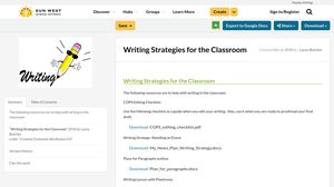 Writing Strategies for the Classroom | Resource Bank
