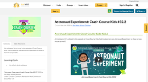 Astronaut Experiment: Crash Course Kids #32.2 | Resource Bank