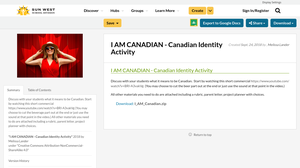I AM CANADIAN - Canadian Identity Activity | Resource Bank
