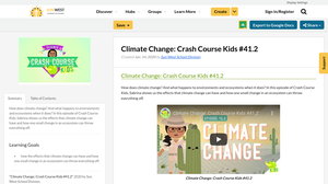 Climate Change: Crash Course Kids #41.2 | Resource Bank