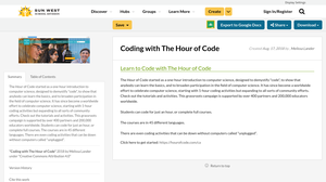 Coding with The Hour of Code | Resource Bank