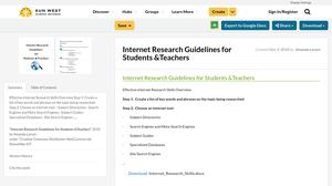 Internet Research Guidelines for Students &Teachers | Resource Bank