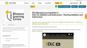 DLC Blended Learning Math 3 - Unit 3.2: Addition and Subtraction ...