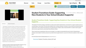 Student Transitions Guide: Supporting New Students in Your School ...