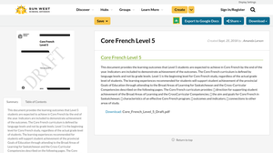 Core French Level 5 | Resource Bank