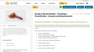 Grade 6 Social Studies - Creating a Constitution - Lessons and ...