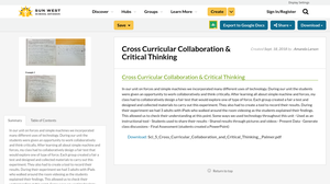 Cross Curricular Collaboration & Critical Thinking | Resource Bank