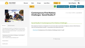 Contemporary First Nations Challenges- Social Studies 9 | Resource Bank