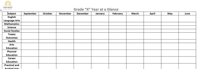 Templates for Year Plans | Resource Bank