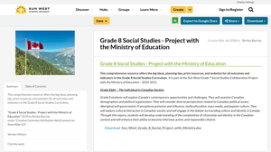 Grade 8 Social Studies - Project with the Ministry of Education ...