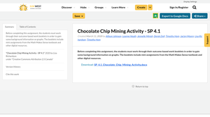 Chocolate Chip Mining Activity - SP 4.1 | Resource Bank