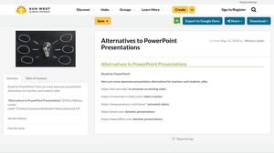 Alternatives to PowerPoint Presentations | Resource Bank