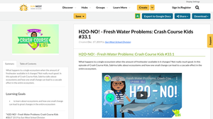 H2O-NO! - Fresh Water Problems: Crash Course Kids #33.1 | Resource Bank