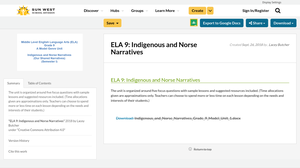 ELA 9: Indigenous and Norse Narratives | Resource Bank