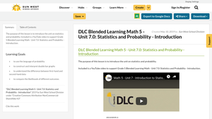DLC Blended Learning Math 5 - Unit 7.0: Statistics and Probability ...