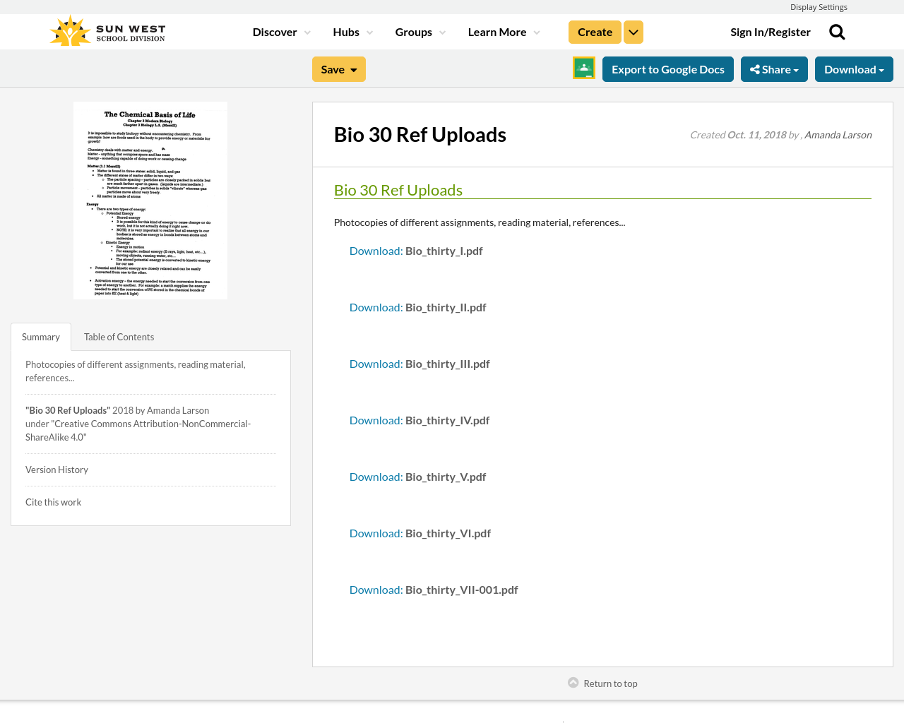 Bio 30 Ref Uploads | Resource Bank
