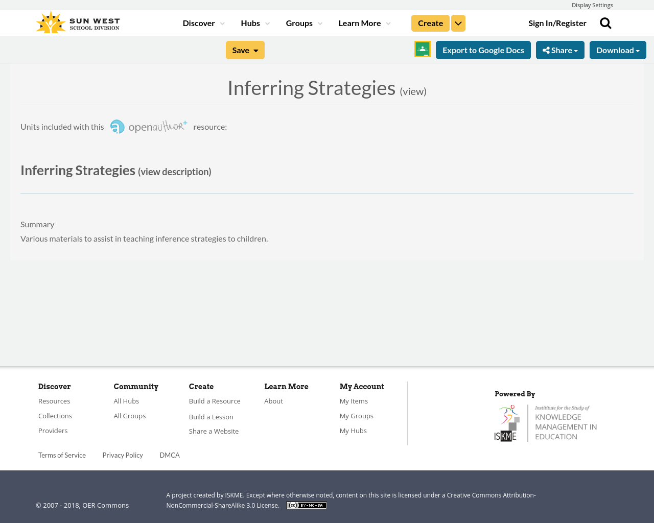 Inferring Strategies | Resource Bank