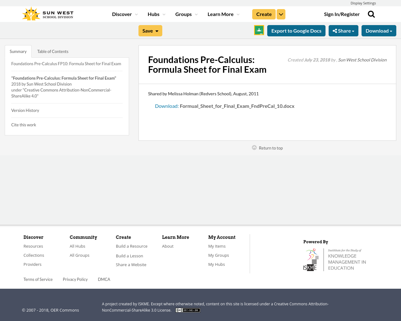 Foundations Pre Calculus Formula Sheet For Final Exam Resource Bank Foundations Pre Calculus Formula Sheet For Final Exam Resource Bank