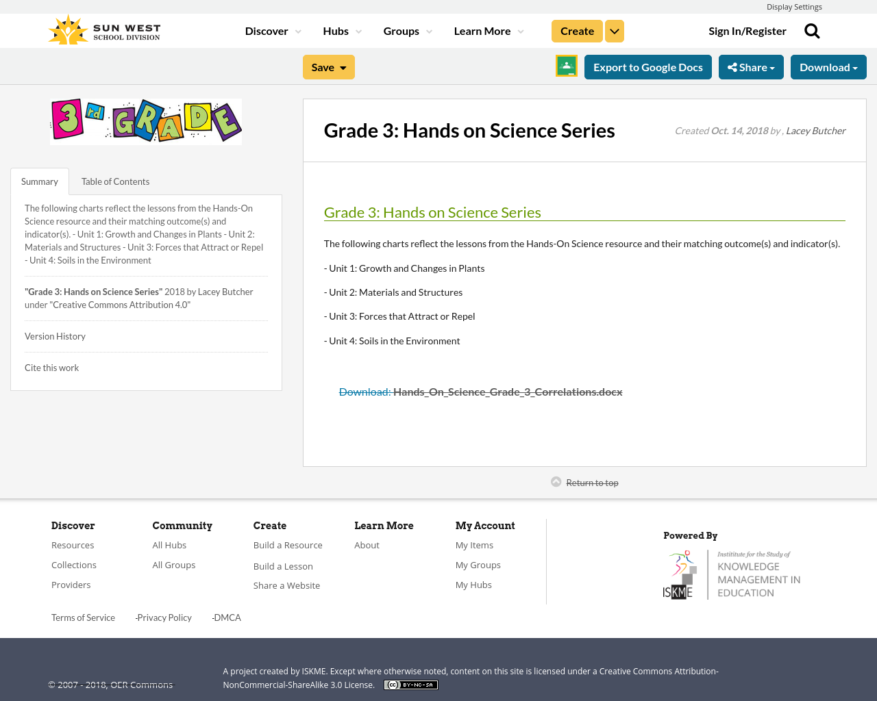 Grade 3: Hands on Science Series | Resource Bank