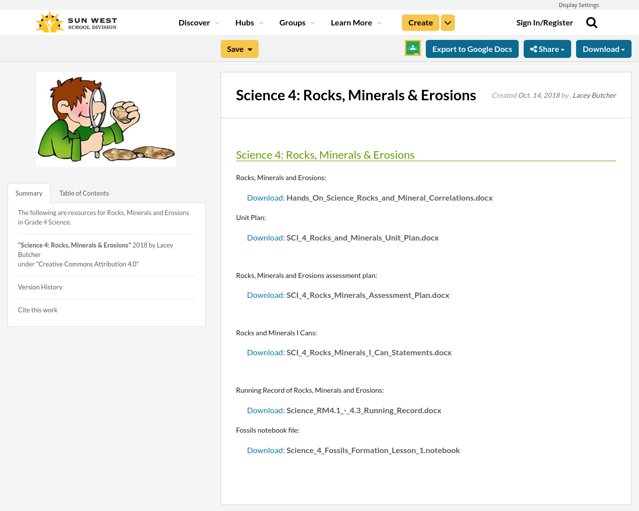 Science 4: Rocks, Minerals & Erosions | Resource Bank