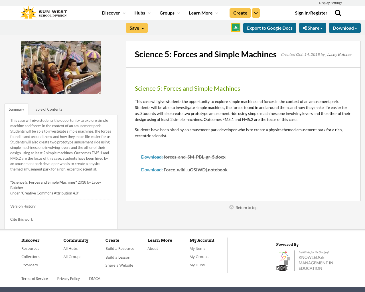 Science 5: Forces and Simple Machines | Resource Bank